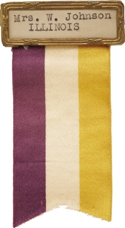 Woman Suffrage; Ribbon Badge, National Woman's Party Convention ...