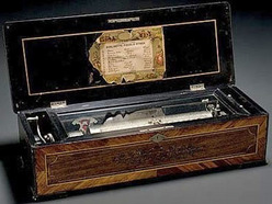 Music Box; Paillard?, Sublimette Piccolo Zither, Cylinder (13 inch), 10 ...