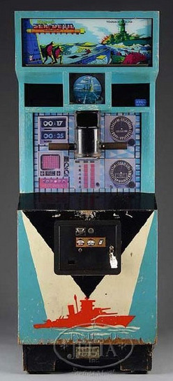 Arcade; Midway, Sea Devil Torpedo Game, Floor Model, 6 ft.
