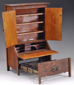 Furniture: Miniature; Murphy Bed Desk, Arts & Crafts, Salesman Sample ...