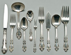 Flatware; Sterling Silver, Gorham, Melrose Pattern, 92 Pieces.
