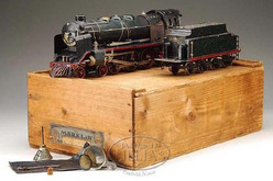 Train; Marklin, Pre-War, 1-Gauge, Locomotive 4-6-2, HR4021, Tender ...