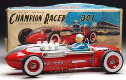 Toy Car; Modern Toys, Champion Race Car, No 301, Battery Operated, Box.