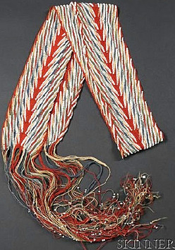 Clothing; Huron (?), Sash, 112 inch.