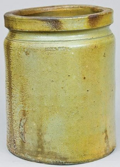 Stoneware; Bell (John), Crock, 8 inch.