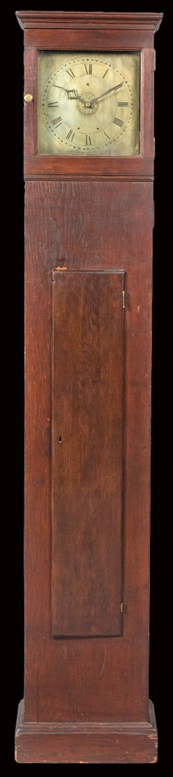 Tall Case Clock; New York, Shaker, Youngs (Benjamin Sr), Pine, Flat Top ...