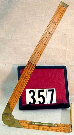 Rule; Lufkin, No 863L, Level & Protractor, 4-Fold, 2 ft.