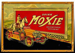 Moxie; Sign, Horse Mobile & Billboard, Tin, 18 inch.