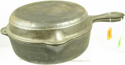 Pan; Wagner Ware, Skillet, No 1402, Cast Iron, Double, Hinged.