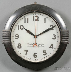 Wall Clock; Postal Telegraph, Synchronous Electric Time.