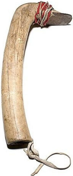 Tool; Native American, Flesher, Elk Antler, 13 inch.
