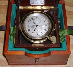 Ship's Clock; Barraud, Chronometer, No 2635, Royal Navy, 10 inch.