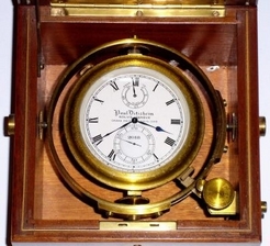 Ship's Clock; Paul Ditisheim, Chronometer Watch, 21 Jewel, Mahogany ...