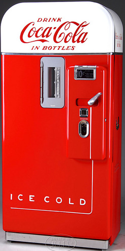 Vending Machine; Coca-Cola, Vendo Model 63, Restored.