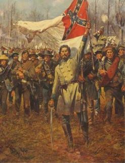 Troiani, Don; Lithograph, signed, Forward the Colors, Civil War Soldier ...