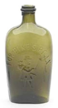 Flask; Historical, GXI-051, Pike's Peak & Prospector, Ravenna Glass ...