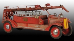 Ride-On; Keystone, Water Tower Fire Truck, Electric Headlights, 32 inch.