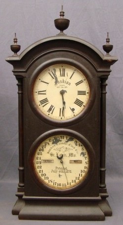 Shelf Clock; Southern Calendar Clock Co, Fashion, Walnut, Dome Top ...