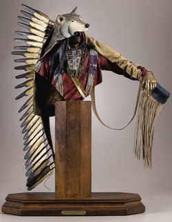 Bronze Sculpture; McGary (Dave), signed 1996, Sioux Indian in Headdress ...