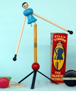 Balance Toy; Toy Tinkers Inc, Tilly Tinker Talented Toe Dancer, Wood, Box.