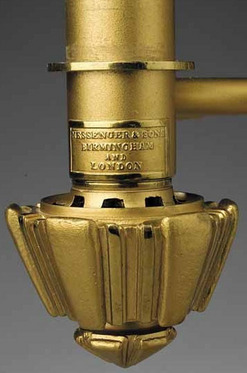 Argand Lamp (2); Messenger & Sons, Brass & Bronze, Single Arm, Cut ...