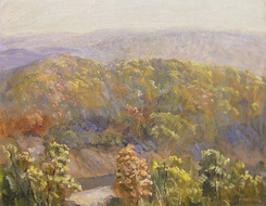 Hardrick, John Wesley; Oil on Board Painting, signed, Brown County ...