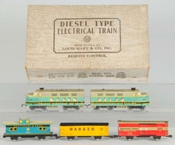 Train Set; Marx, Post-War, No. 9554, Baltimore & Ohio Diesel AA Units ...