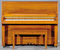 Piano; Steinway, Spinet, Walnut, Bench.