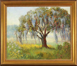 Adams, Wayman Elbridge; Oil on Canvas signed Painting, Louisiana Live ...
