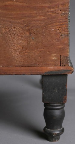 Furniture: Miniature; Blanket Chest, Stirewalt Group, Paint Decorated ...