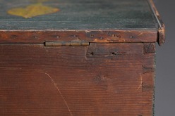 Furniture: Miniature; Blanket Chest, Stirewalt Group, Paint Decorated ...