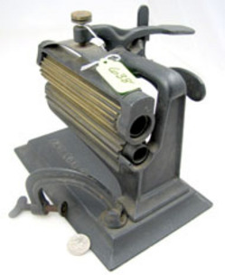 Fluter; Crown, Cast Iron, Brass Rollers, 9 inch.