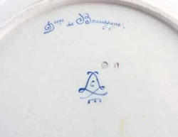 Sevres Porcelain; Plate, Portrait, Duchesse de Bourgogne, Jeweled ...