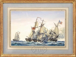 Cosgrove, John O'Hara II; Watercolor Marine Painting, signed, Victory ...
