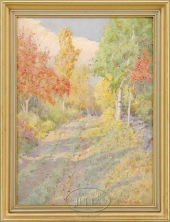 Copeland, Charles George; Watercolor Painting (2), signed, Coastal ...