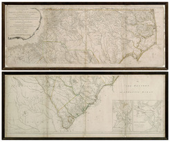 Map; Mouzon (Henry), North & South Carolina with Indian Frontiers, 1775 ...