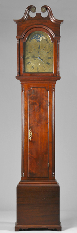 Tall Case Clock; Delaware, Chippendale, Beard (Duncan), Walnut, Swan's ...