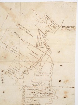 Map; Philadelphia Company, Kentucky, Big Sandy River, 1785, Hand-Drawn ...