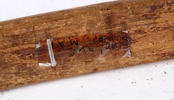 Bow; Modoc, Bentwood, Painted Geometric Designs, Arrow, 32 inch.