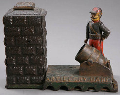 Mechanical Bank; Stevens (J&E), Artillery, Union Soldier.