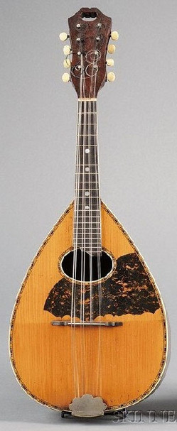 Strings; Mandolin, Larson Brothers? (for Wm Stahl), ca 1915, Case.