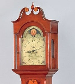 Tall Case Clock; Pennsylvania, Federal, Cooper (Charles), Cherry, Swan ...