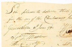 Autograph Document Signed; Clark (William), 1794, Orders to Deliver ...