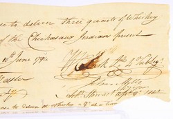 Autograph Document Signed; Clark (William), 1794, Orders to Deliver ...