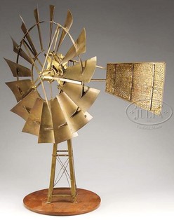 Farm Model; Windmill, Stover Mfg, Samson, Salesman Sample, 35 inch.