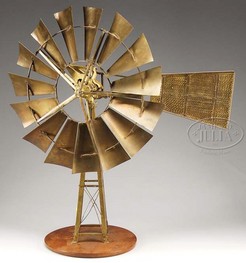 Farm Model; Windmill, Stover Mfg, Samson, Salesman Sample, 35 inch.