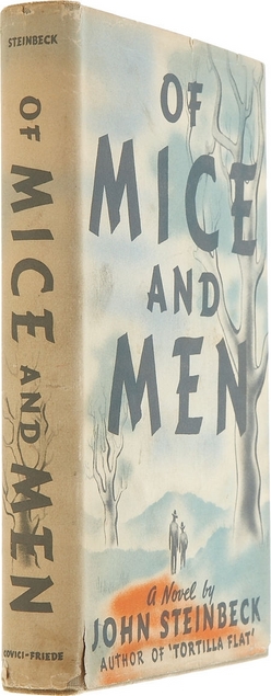 Fiction; Steinbeck (John), Of Mice and Men, 1st Edition.
