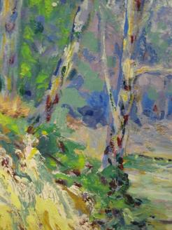 Gillette, Lester Alphonso; Oil on Artist Panel Painting, signed 1925 ...