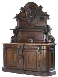 Furniture: Sideboard; Victorian, Rococo Revival, Alexander Roux ...
