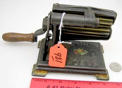 Fluter; American Machine Co, Eagle, Brass Rollers, Hand Crank, 1875 ...